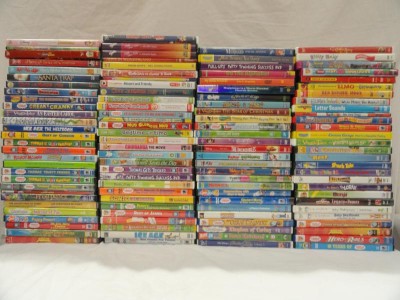 HUGE Lot of 113 Childrens Baby Kids Movies DVD'S BABY GENIUS DISNEY and ...