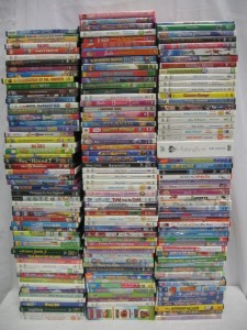 Huge Lot of Over 150 Kids Children Toddler DVD'S Disney Barney ...