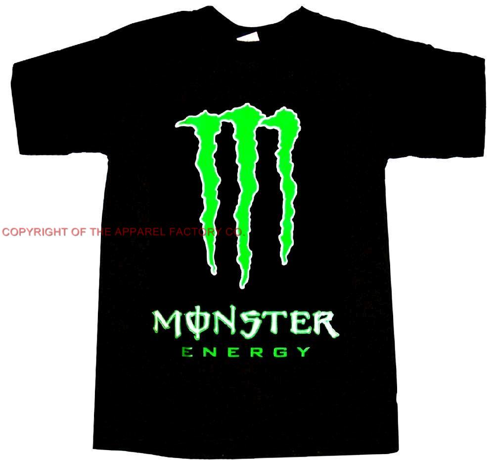 New MONSTER Energy Drink Green Logo T Shirt pick your size Free ...