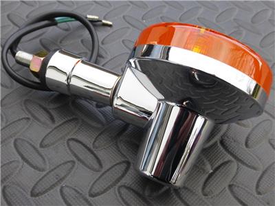 4 x Chrome Plated Front & Rear Motorcycle Indicators Universal Fit ...