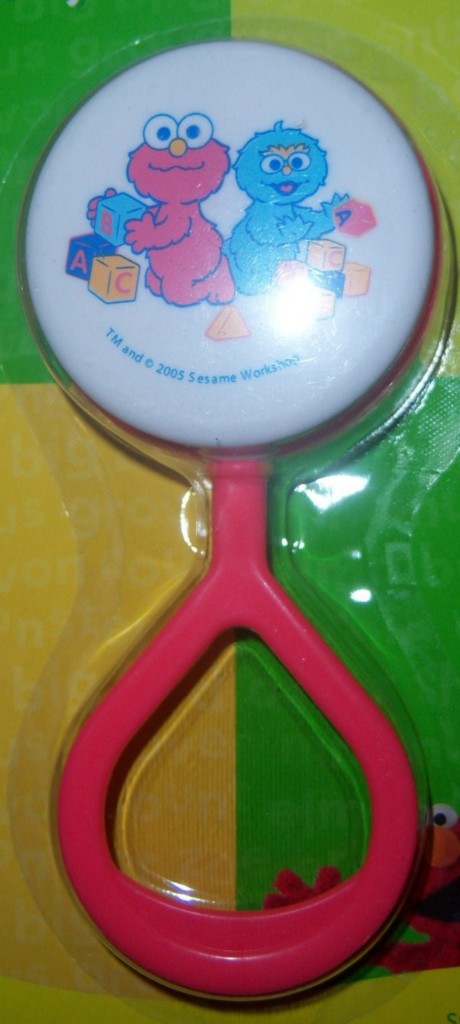 SESAME STREET RATTLE, ELMO, BIRG BIRD, COOKIE MONSTER, BABY SHOWER ...