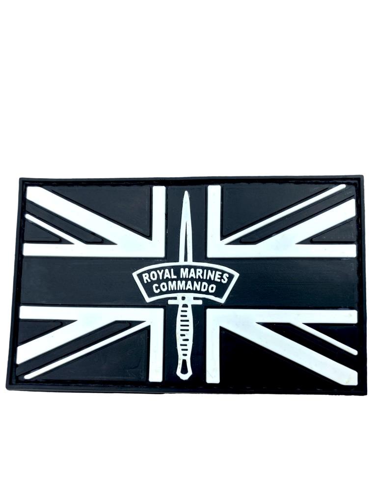 BRITISH ROYAL MARINES Commando Union Jack Flag Tactical Airsoft PVC ...