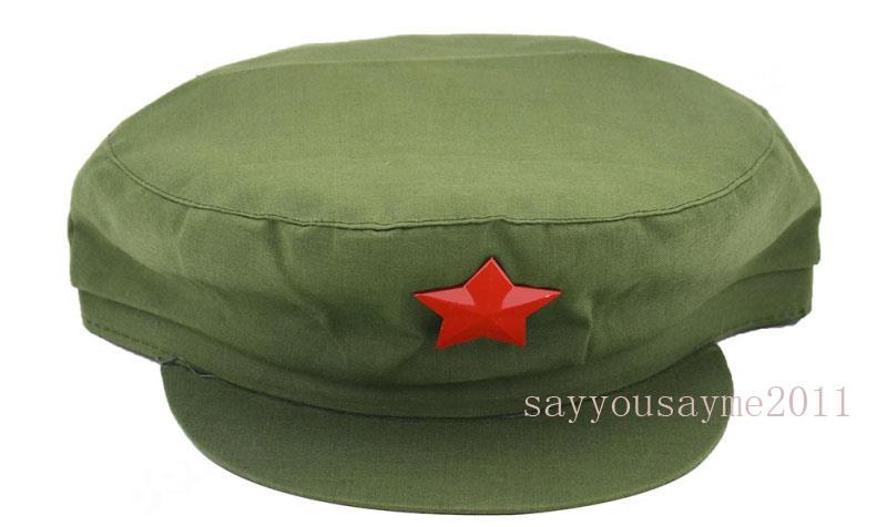 Hat "Chairman Mao Old Army Style" Cap + 1960s Original Army PLA Red ...