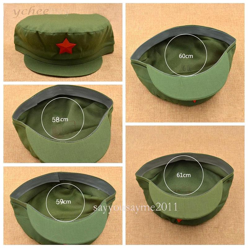 Hat "Chairman Mao Old Army Style" Cap + 1960s Original Army PLA Red ...