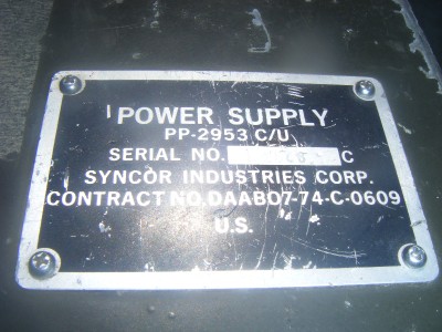 Rare Military Power Supply Pp-2953 C/U 115-230V ac/dc Power | eBay