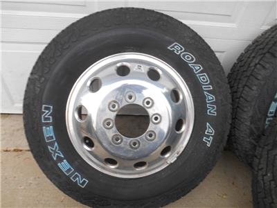 DODGE RAM 3500 PICKUP 17" DUALLY FACTORY OEM ALCOA WHEELS RIMS AND ...