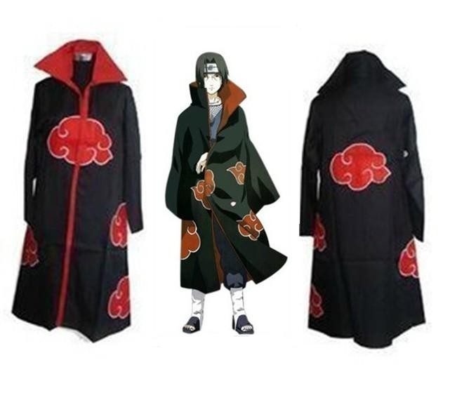 Japan Anime Naruto Cosplay Akatsuki Ninja Uniform/Costume/Cloak/Good ...
