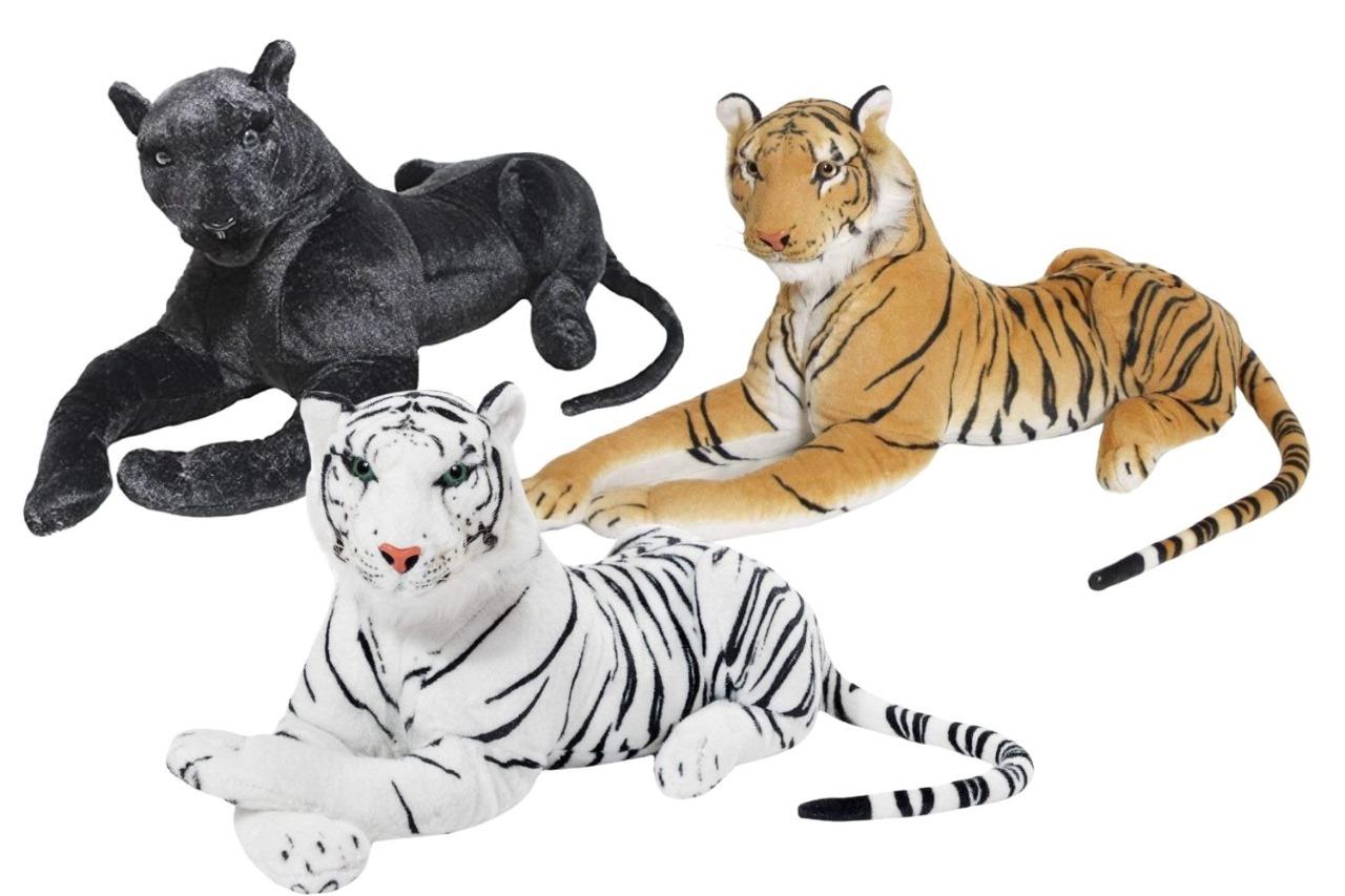Large Giant Tiger Teddy Leopard Wild Animal Soft Plush Stuffed Toy up ...