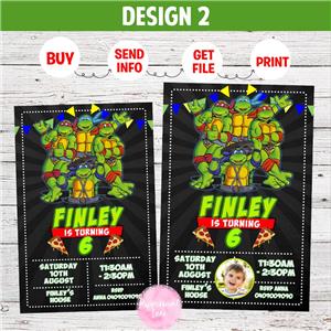 tmnt digital invitations