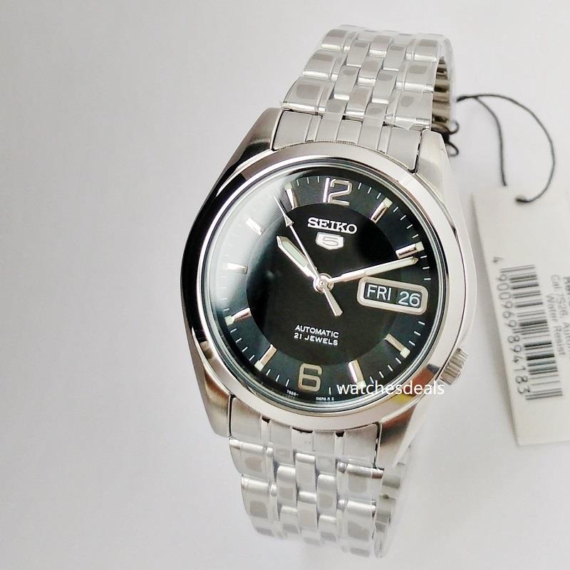 Seiko 5 Men's Black Watch - SNK393 for sale online | eBay