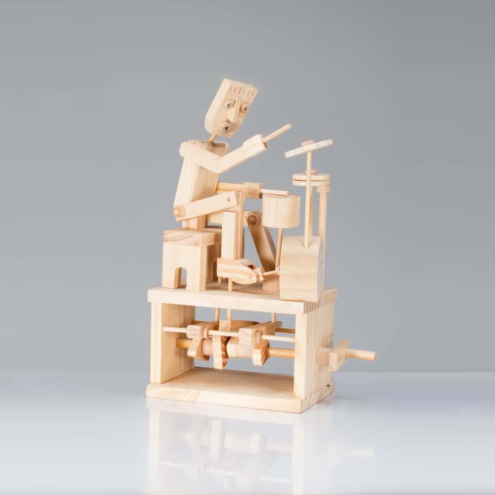 Timberkits Mechanical Self Assembly Wooden Construction Moving Model ...