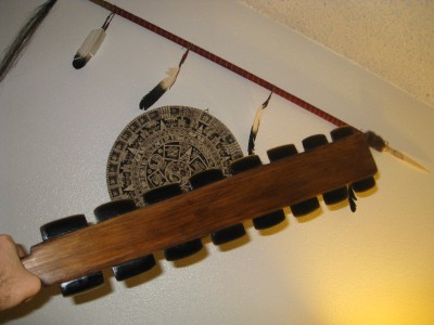 AZTEC SWORD, MAYAN WAR CLUB,MACUAHUITL, OBSIDIAN SWORD