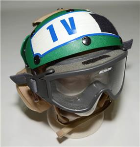 US Navy Aircraft Carrier Flight Deck Squadron Maintenance Cranial Crew ...