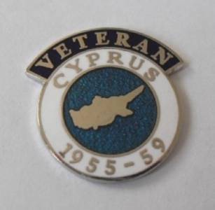 BRITISH ARMY. CYPRUS 1955. - 59. VETERAN'S LAPEL BADGE. | eBay