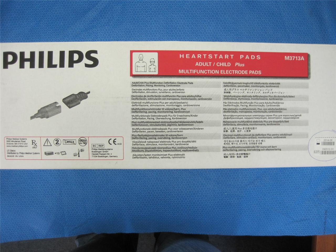 (New) Philips HeartStart Pads Adult/Child Plus M3713A | eBay