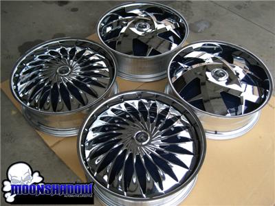 30" DUB FANATIC WU SPINNER FLOATER WHEELS RIMS HUMMER H2 GM FORGIATO ...