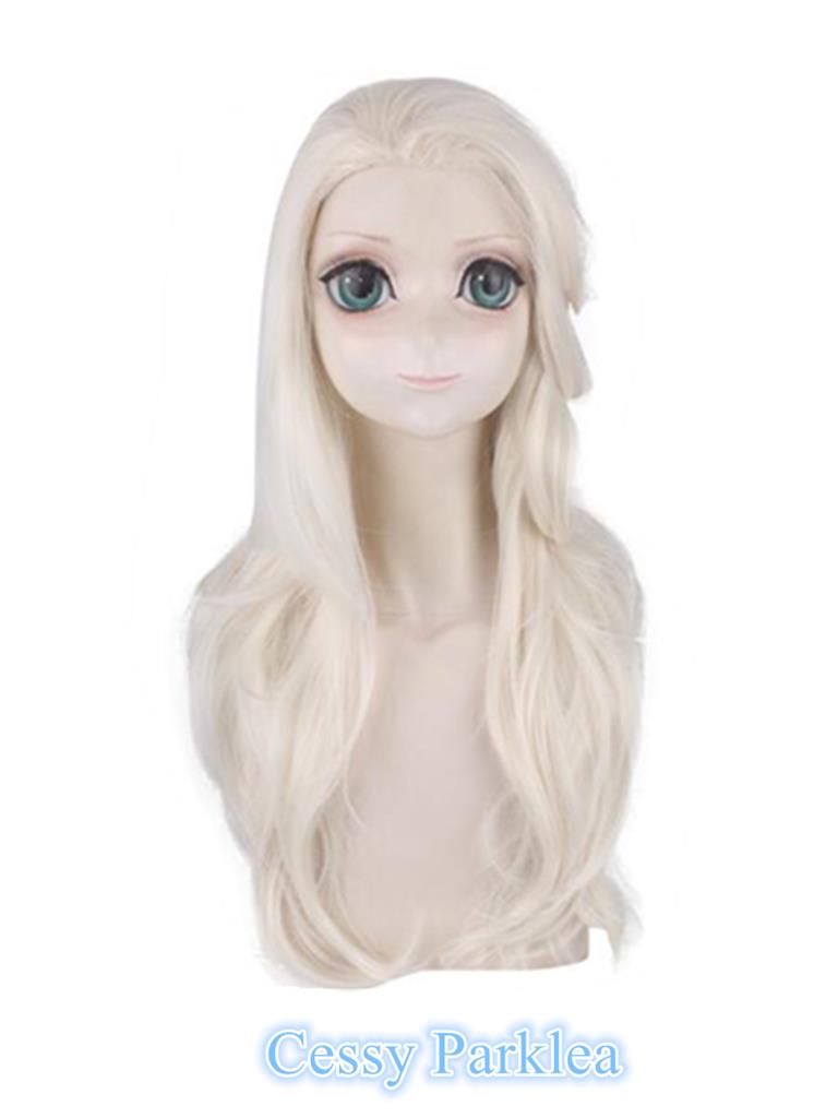 I1 Frozen 2 Elsa Adult Wig Long Wavy Hair Women Book Week Costume ...