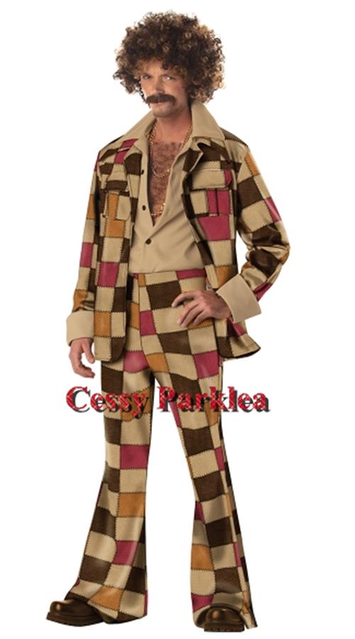 Disco Men & Girl 70s 80s Ladies Jumpsuit & Men's Leisure Suit Couple's ...