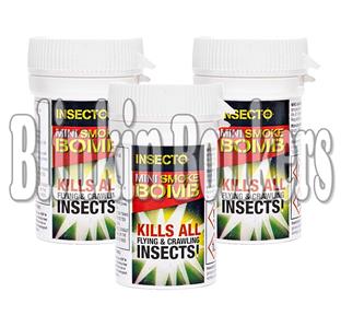 3 SMOKE INSECT PEST CONTROL BOMB COCKROACH ANT MOTH FLEA BED BUG FLY ...