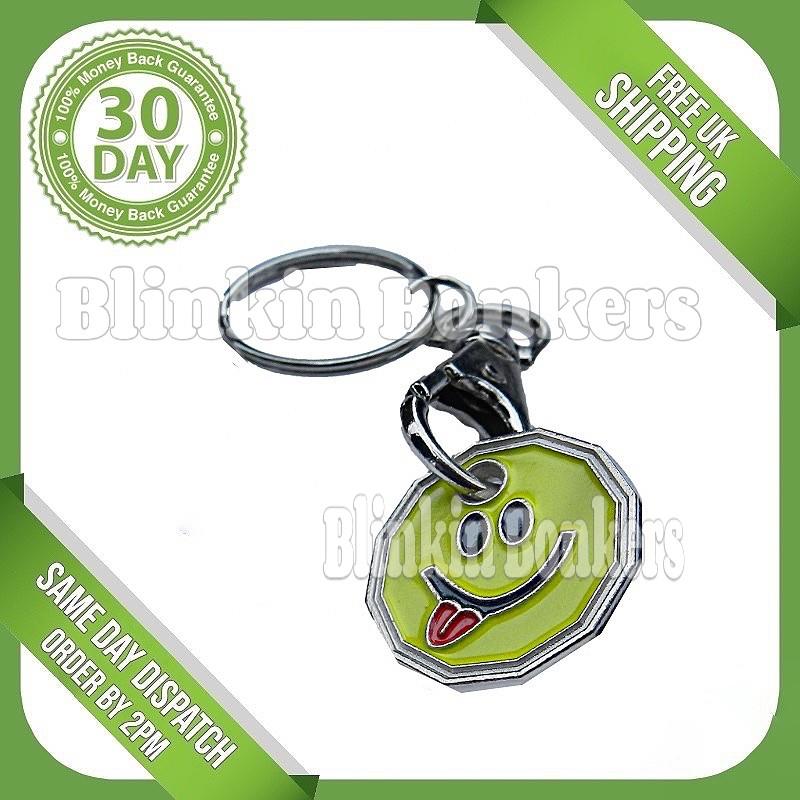 SMILEY FACE WELSH MUM SHOPPING TROLLEY COIN LOCKER TOKEN £1 ONE POUND ...