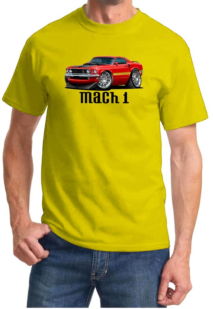 1969 Ford Mach 1 Mustang Full Color Tshirt NEW FREE SHIPPING | eBay