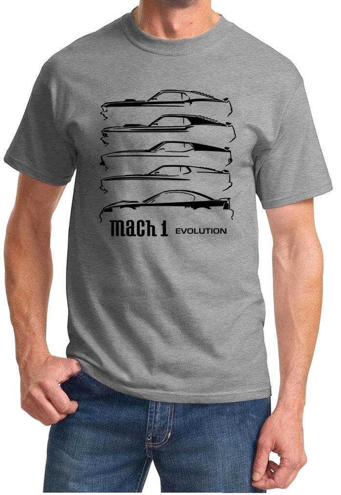 1969-2004 Ford Mach 1 Mustang Evolution Classic Design Tshirt NEW | eBay