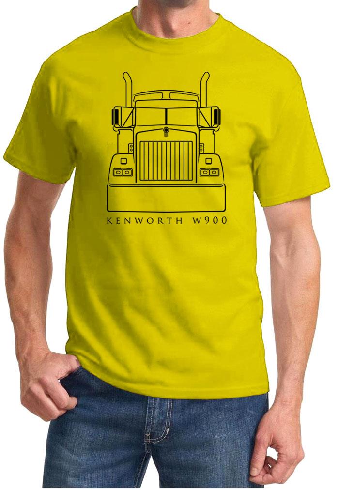 Kenworth W900 Semi Truck Classic Front End Design Tshirt NEW | eBay