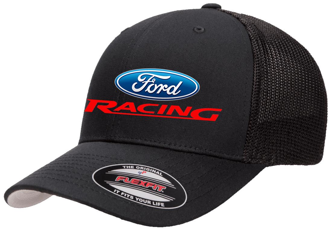 Ford Racing Logo Classic Design Flexfit 6511 Trucker Hat Cap | eBay