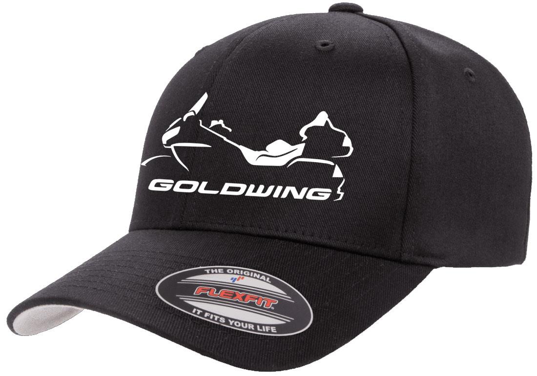 Honda Goldwing Motorcycle Flexfit 6277 Athletic Baseball Fitted Hat Cap ...