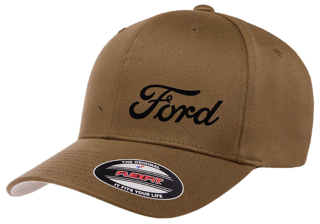 Ford Script Logo Embroidered Side Panel Design Flexfit 6277 Baseball ...
