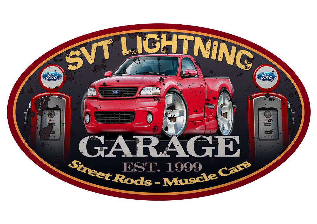 1999-04 Ford SVT Lightning F150 Truck Car-toon Wall Art Graphic Decal ...