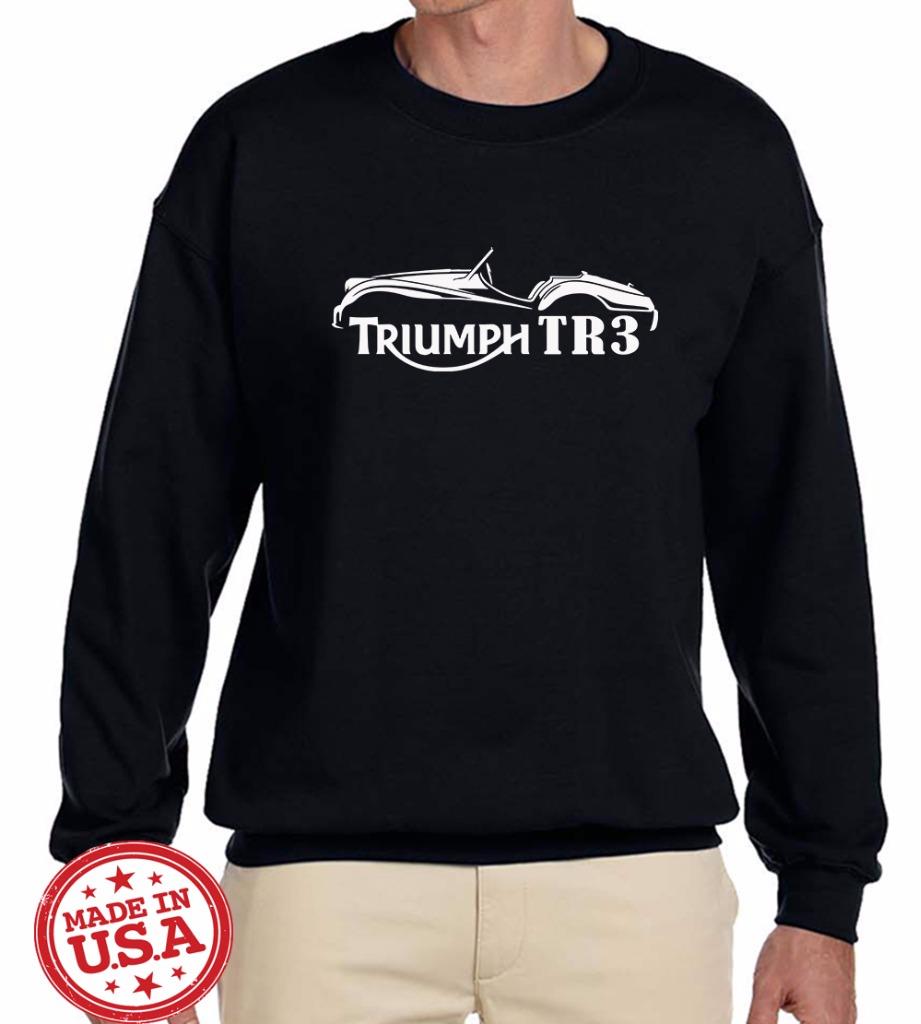 Triumph TR3 Sports Car Outline Design Sweatshirt NEW | eBay