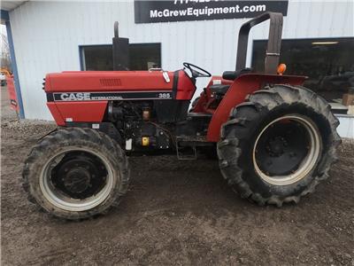 1988 CASE IH 385 TRACTOR 4X4 848 HRS 43 HP CASE DIESEL 540 PTO 2 POST ...