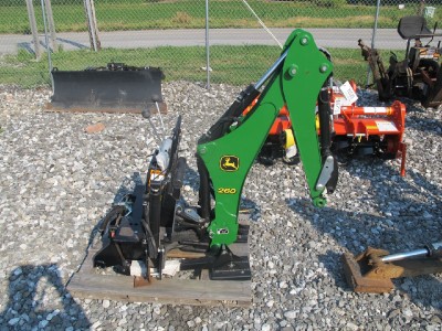 JOHN DEERE 260 BACKHOE ATTACHMENT FOR TRACTORS, NEVER USED, NO RESERVE ...