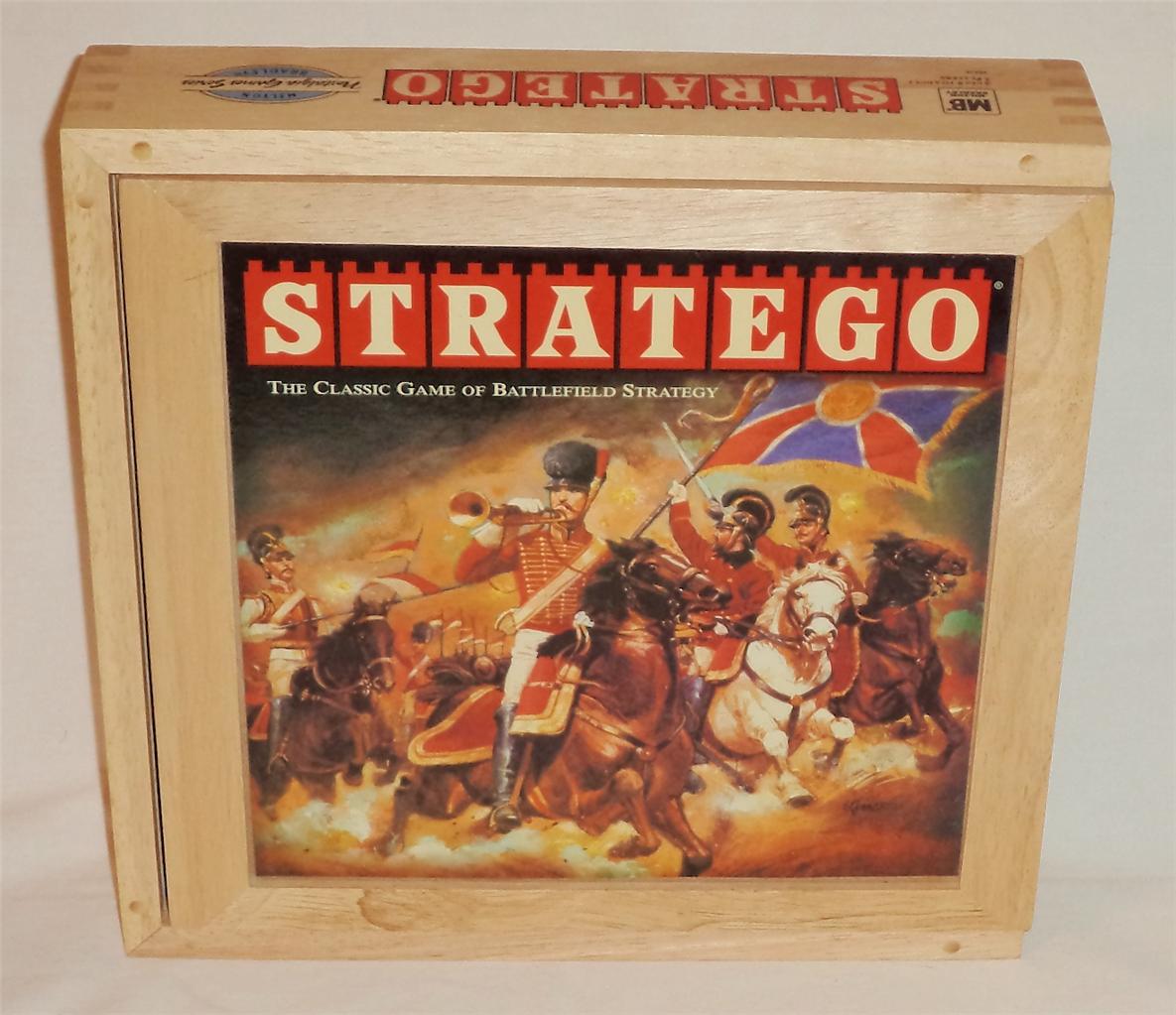Stratego Nostalgia Game in Wood Collectors Box Milton Bradley | eBay
