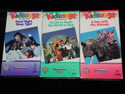 KidSongs VHS Tapes BIG Lot 19 View Master WB Biggleland | eBay