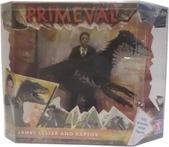 Primeval James Lester and Raptor Poseable high detailed Action Figure ...
