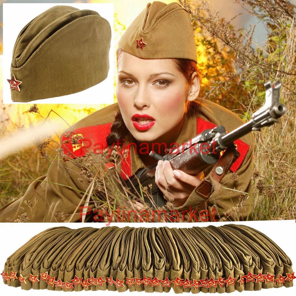 Russian Pilotka Classica soldier Soviet USSR Red Army forage garrison ...