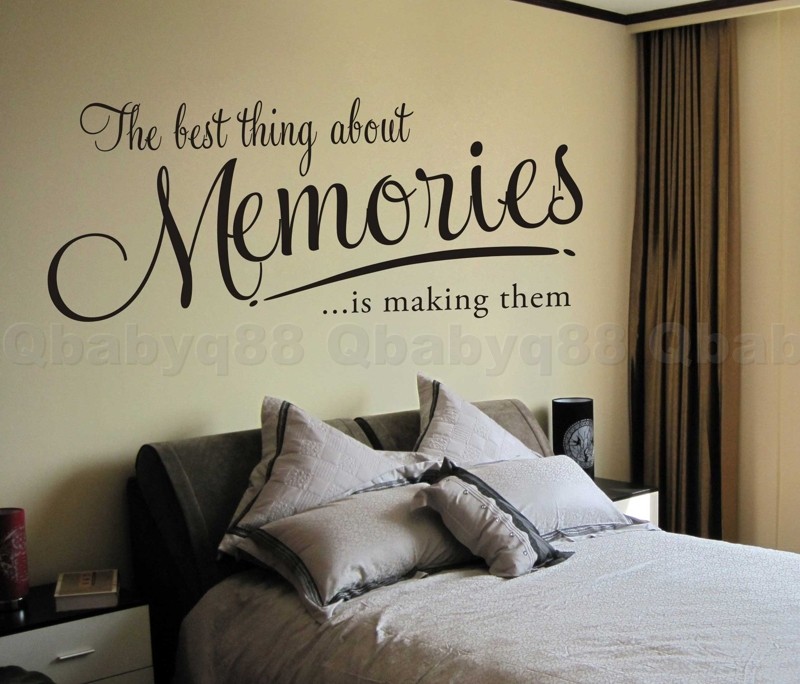 the memory Wall Quote decal Removable stickers decor Vinyl DIY home art ...