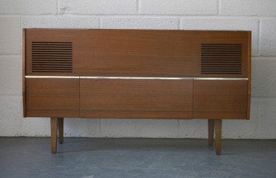 Vintage retro 1960s 70s record player in cabinet / radio gram - working ...