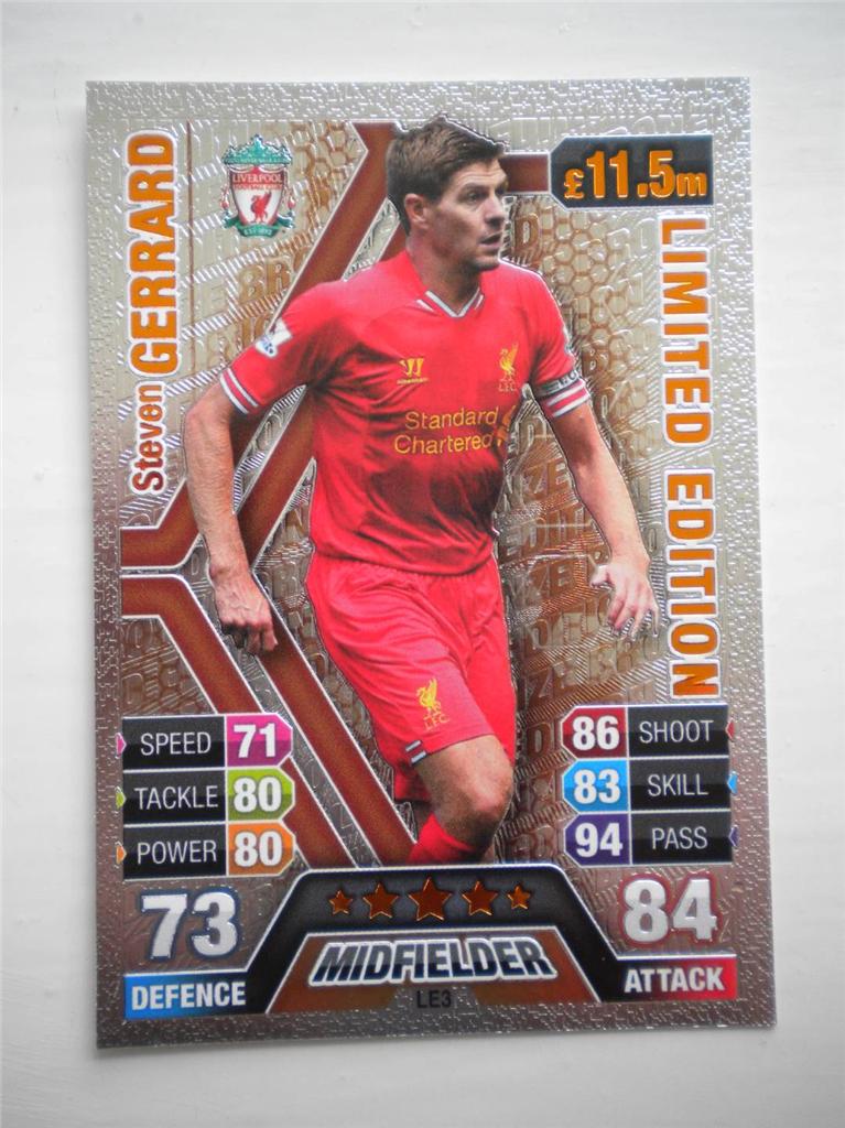 MATCH ATTAX 13 14 - 2013-14 CHOOSE YOUR LIMITED EDITION BRONZE SILVER ...