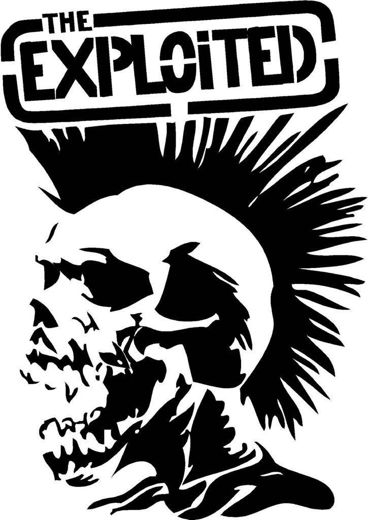 The Exploited Skull - Punk Stickers Punk Band - Skinhead Stickers ...
