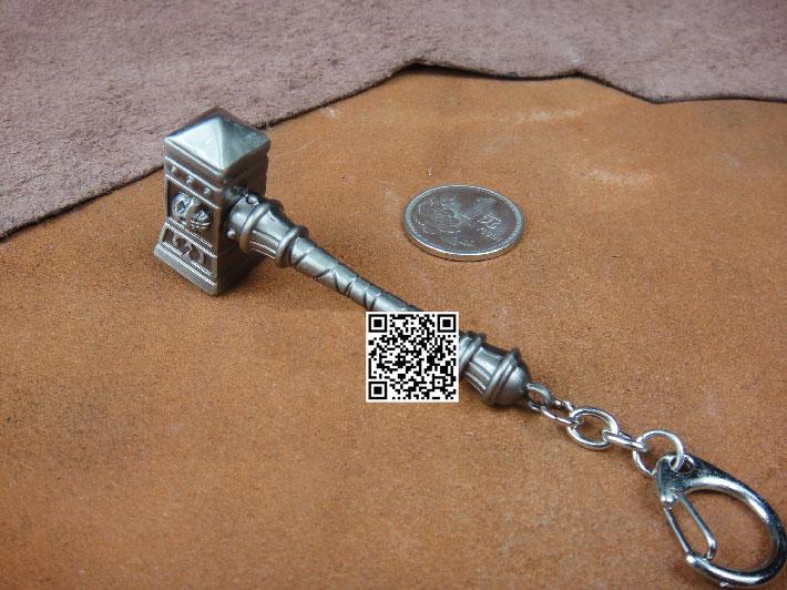 World of Warcraft keychain black Warhammer key chains men boy cosplay ...