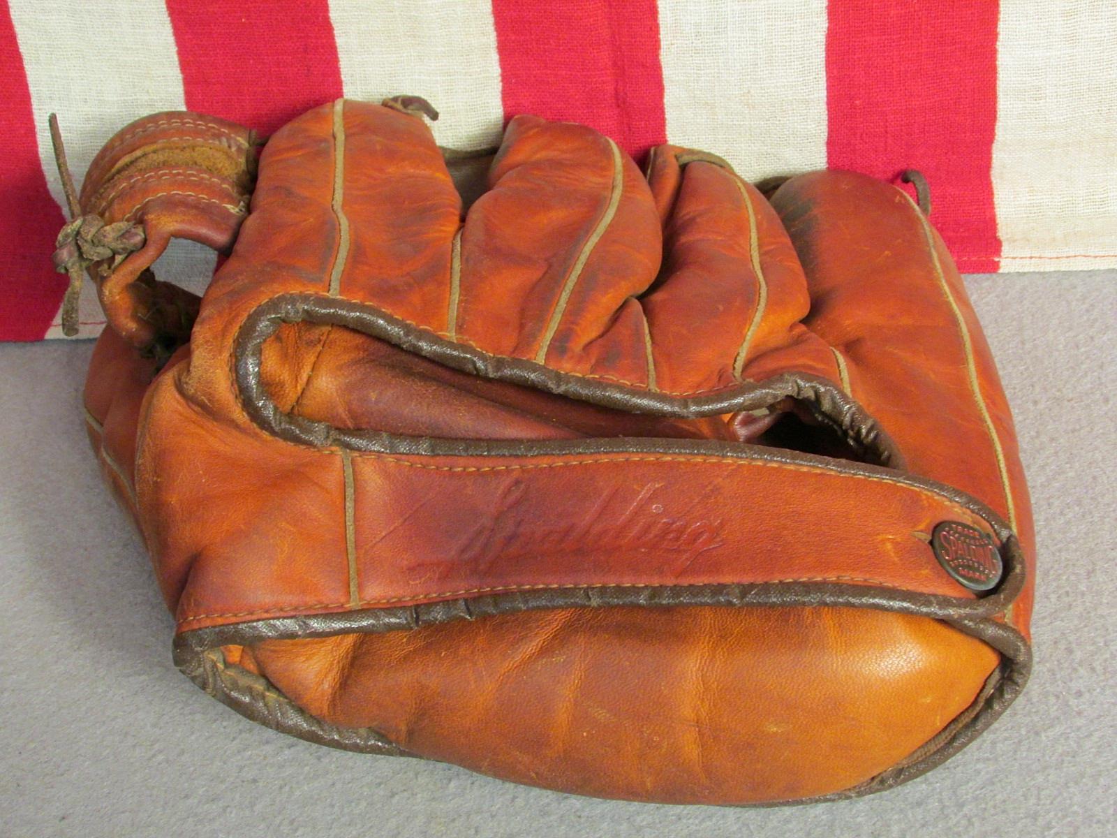VINTAGE 1950S SPALDING Leather Baseball Glove Fielders Mitt Phil Rizzuto Lefty $114.73 - PicClick CA