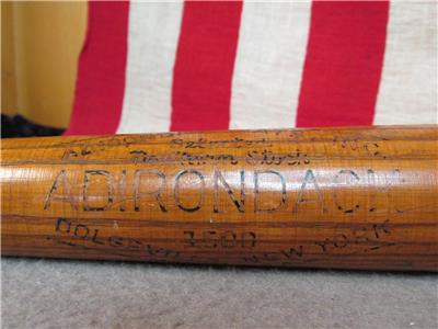 Vintage Adirondack Wood Baseball Bat 1500 Tony Kubek Personal Model ...