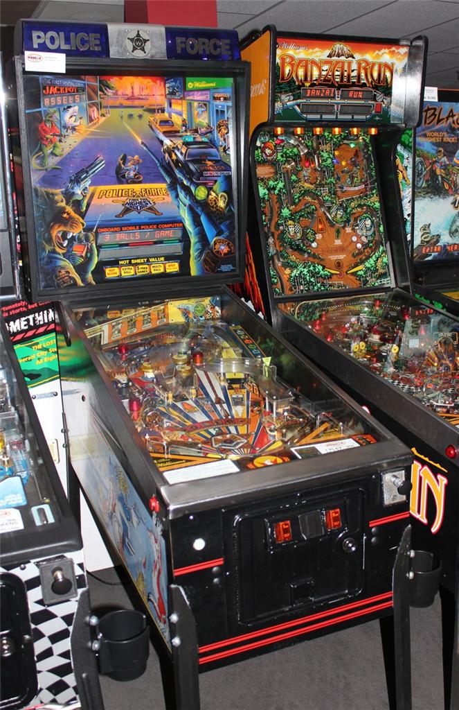 POLICE FORCE Pinball Machine - Williams 1989 - "Most Wanted Pinball ...