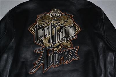 AUTHENTIC Avirex LIMITED EDITION TWIN DRAGON JACKET BLACK AUTHENTIC Avirex LIMITED EDITION TWIN DRAGON JACKET BLACK