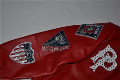 Pelle Pelle Men's LEATHER Jacket RED ANNIVERSARY AMERICAN Pelle Pelle Men's LEATHER Jacket RED ANNIVERSARY AMERICAN