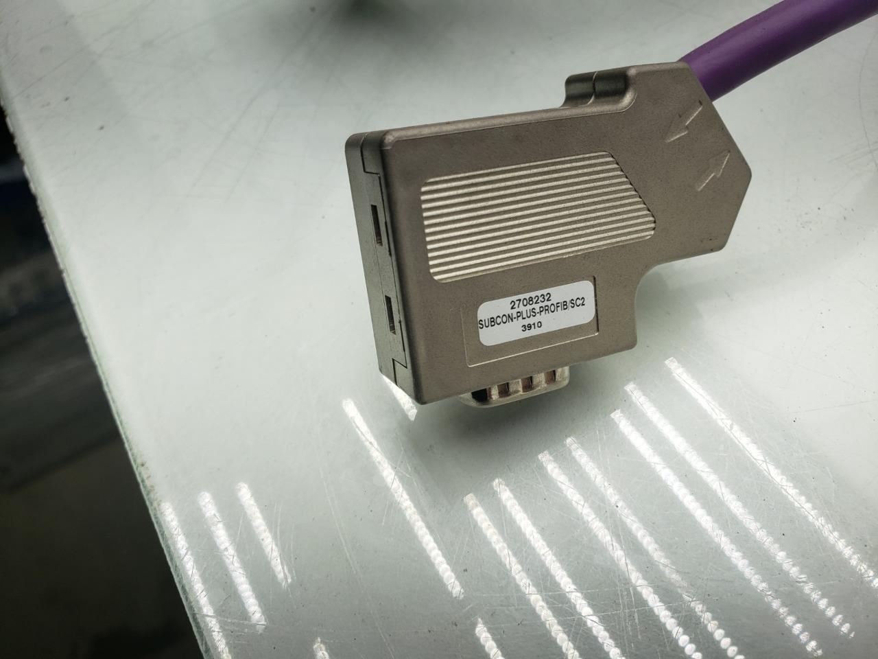 Siemens Profibus Link Cable 6XV1-830-0EH10 w/ 4 Phoenix Contact 2708232 ...