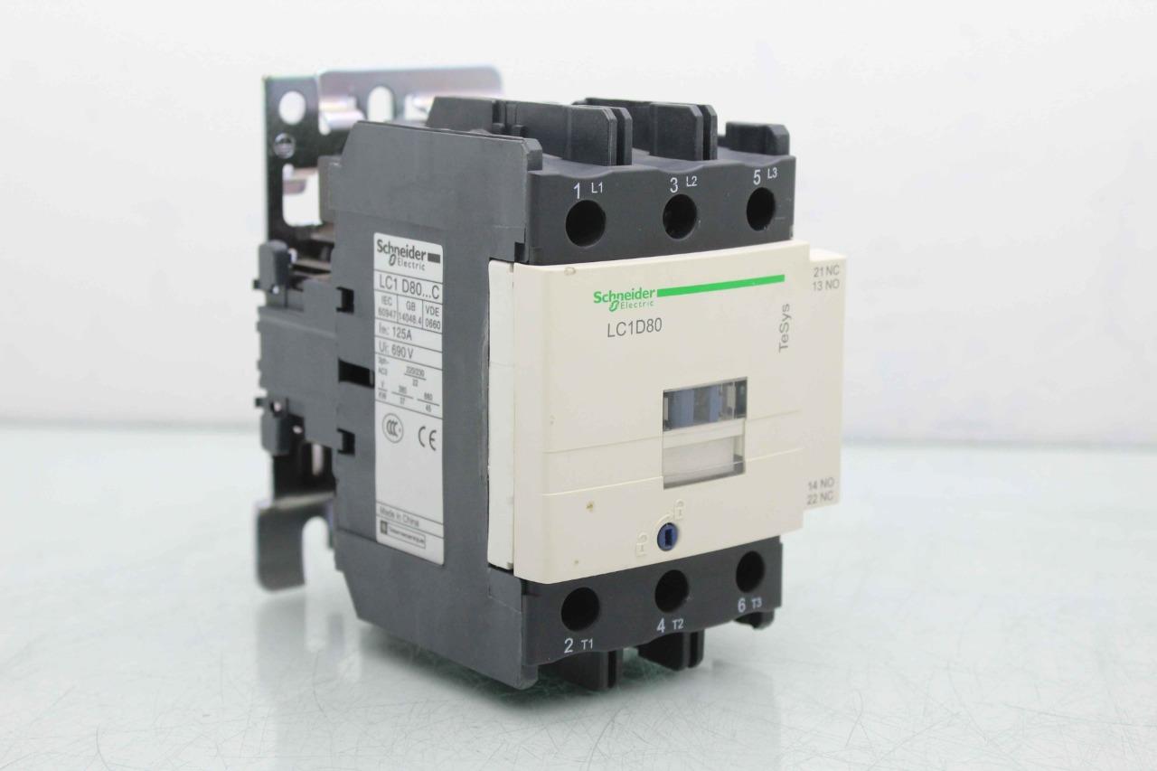 Schneider LC1D80 Contactor Telemecanique 80 A 24 VDC 3 NO | eBay